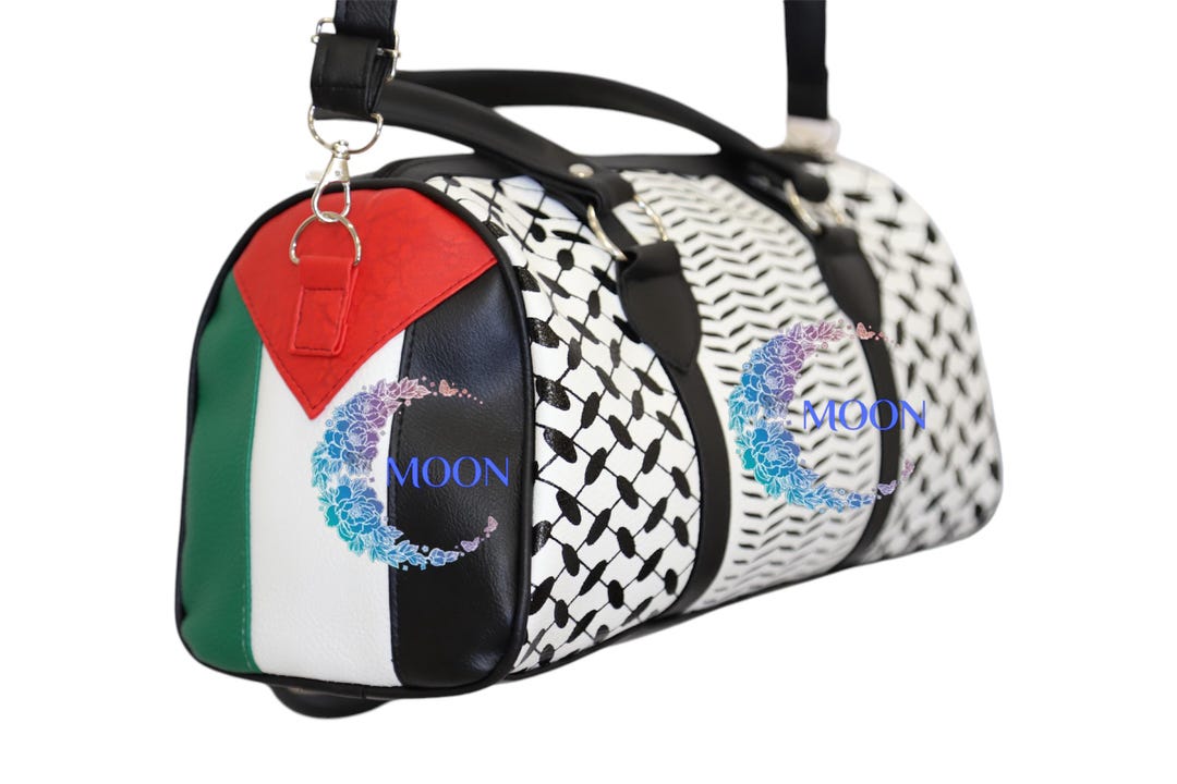 Palestine Flag Shoulder Bag , Hand Painting, Palestinian Bag ...
