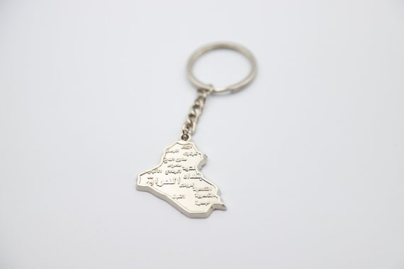 Iraq Map Key chain Iraq Design Iraq map Iraq pendant | Etsy