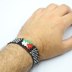 Palestine Bracelet , Palestine Flag Design , Palestinian Armband ...