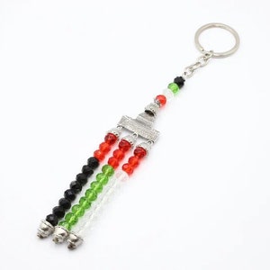 Palestine Flag Crystal Key Chain , Palestine Design , Palestine Flag ...