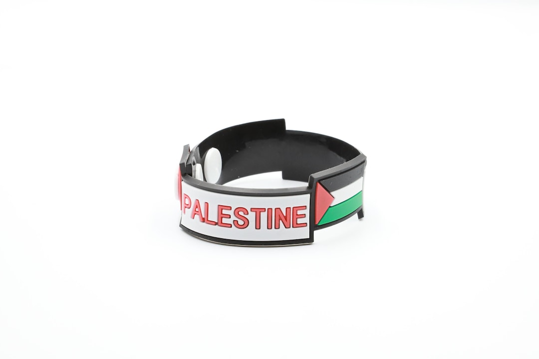 Palestine Bracelet - Palestinian Men - Palestine Flag Design - Rubber ...