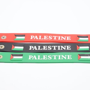 Palestine Bracelet Palestinian Men Palestine Flag Design Rubber ...