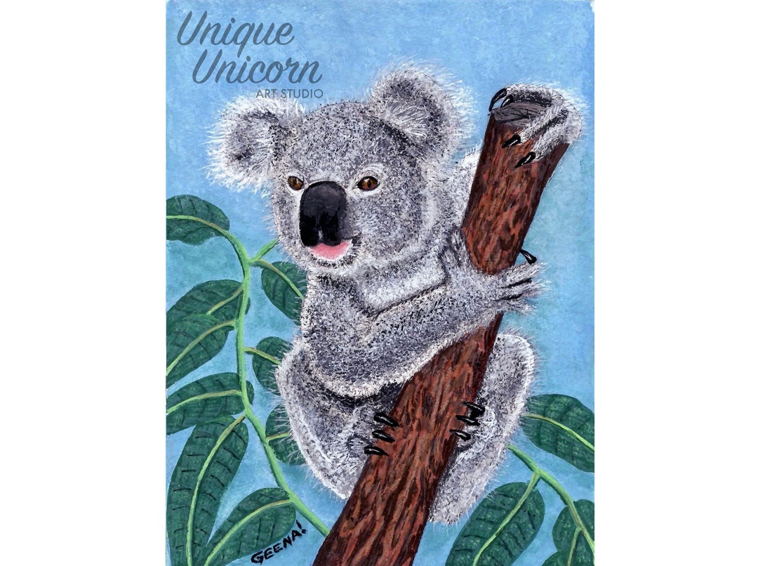 Koala Bear - Print - Etsy