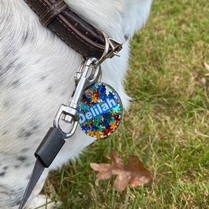 Jigsaw Puzzle Resin Pet Collar Tag Resin Dog Tag - Etsy