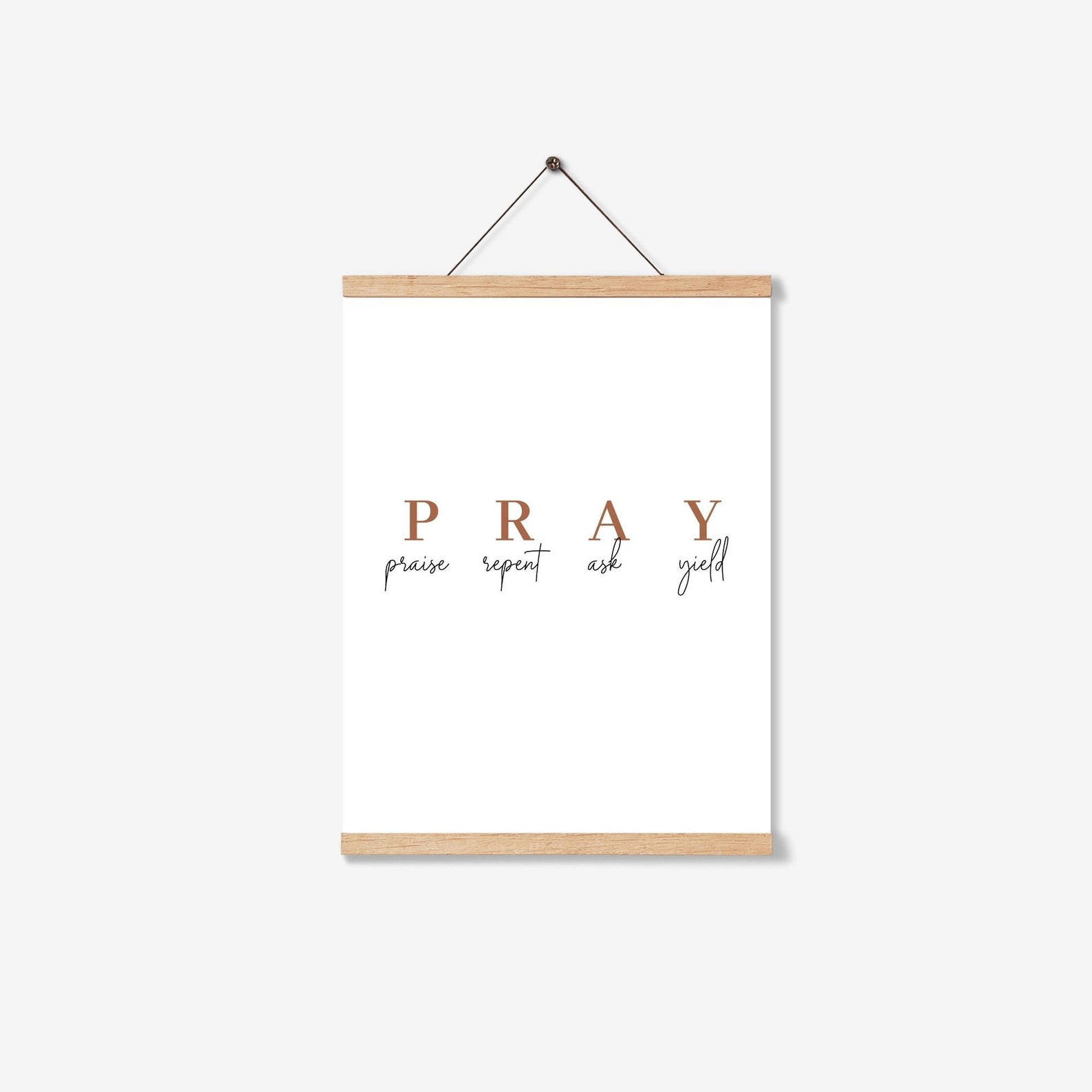 PRAY Printable Wall Art | Digital Download - Etsy