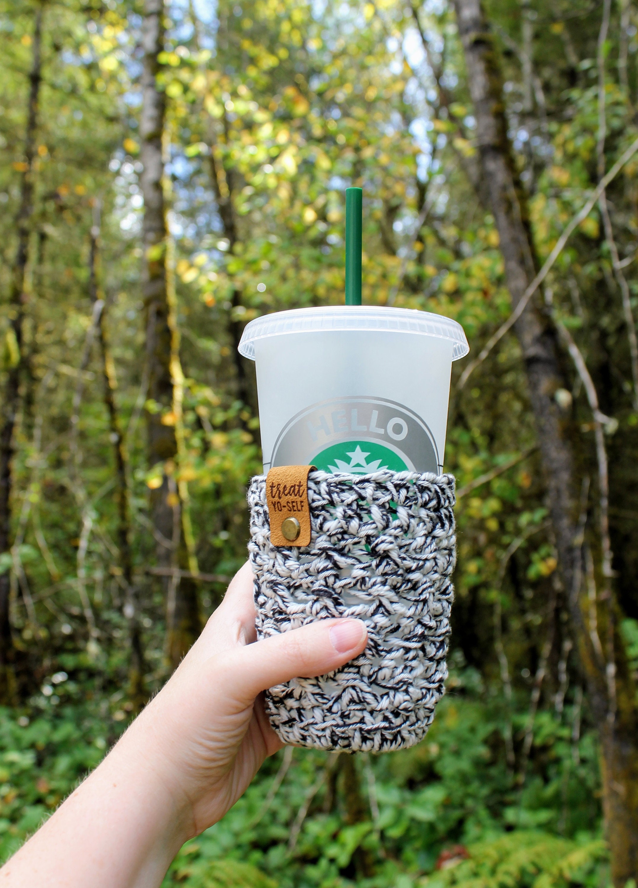 Crochet Cup Cozy Pattern/cup Sleeve Pattern/reusable Cup Cozy | Etsy