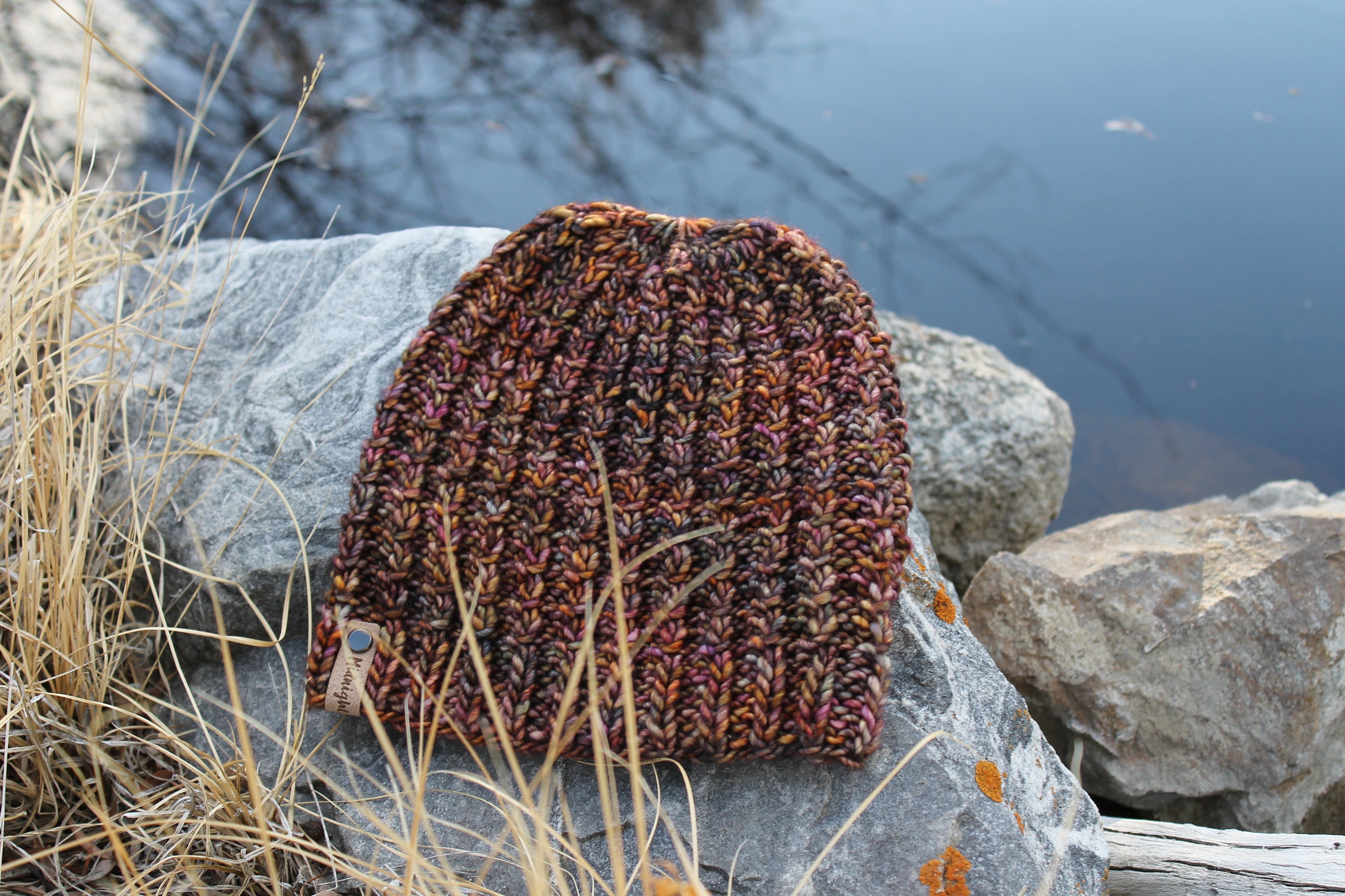 Knit Beanie Pattern/bartlett Beanie Pattern/adult Size/4 Yarn Weights ...