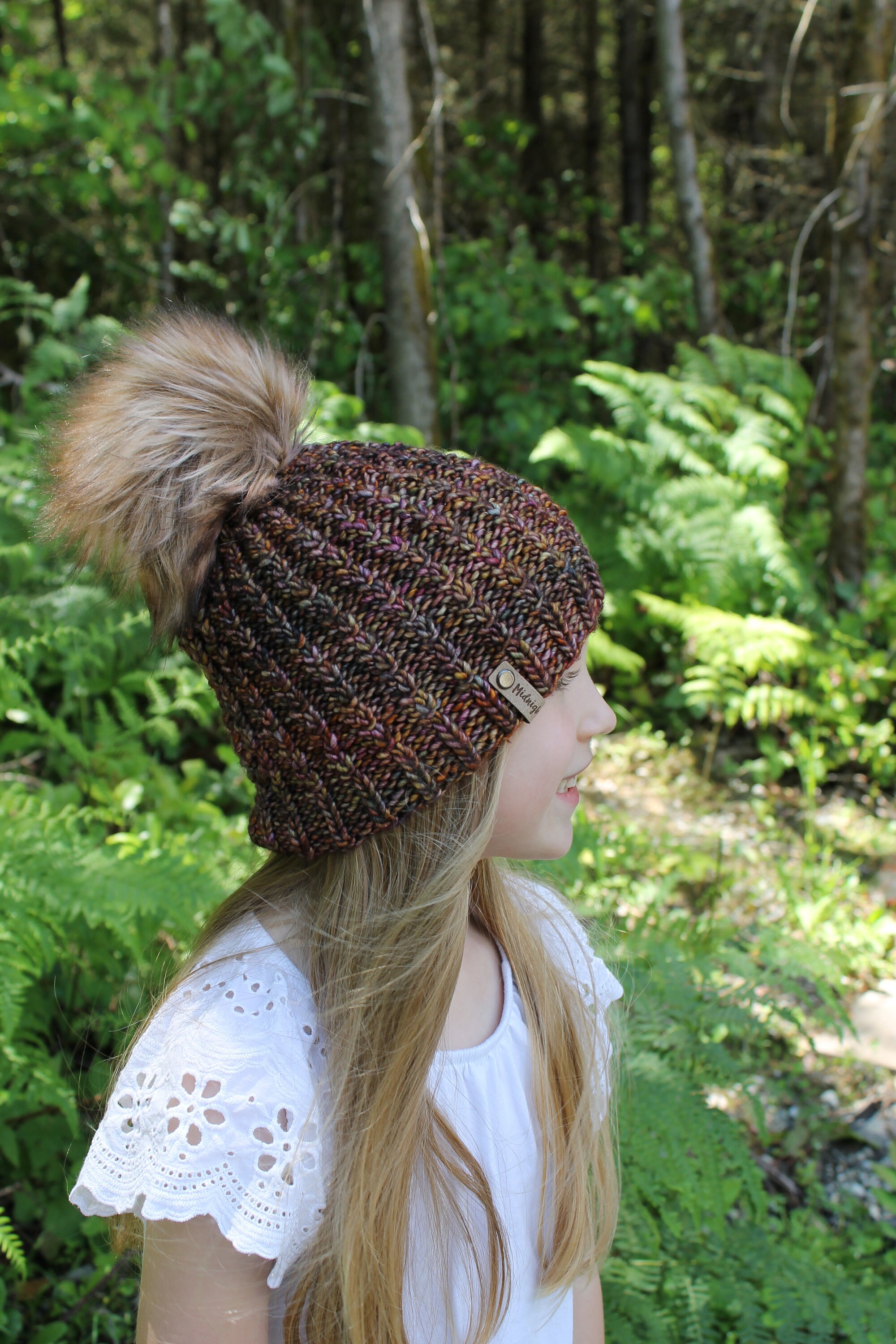 Knit Beanie Pattern/bartlett Beanie Pattern/adult Size/4 Yarn Weights ...