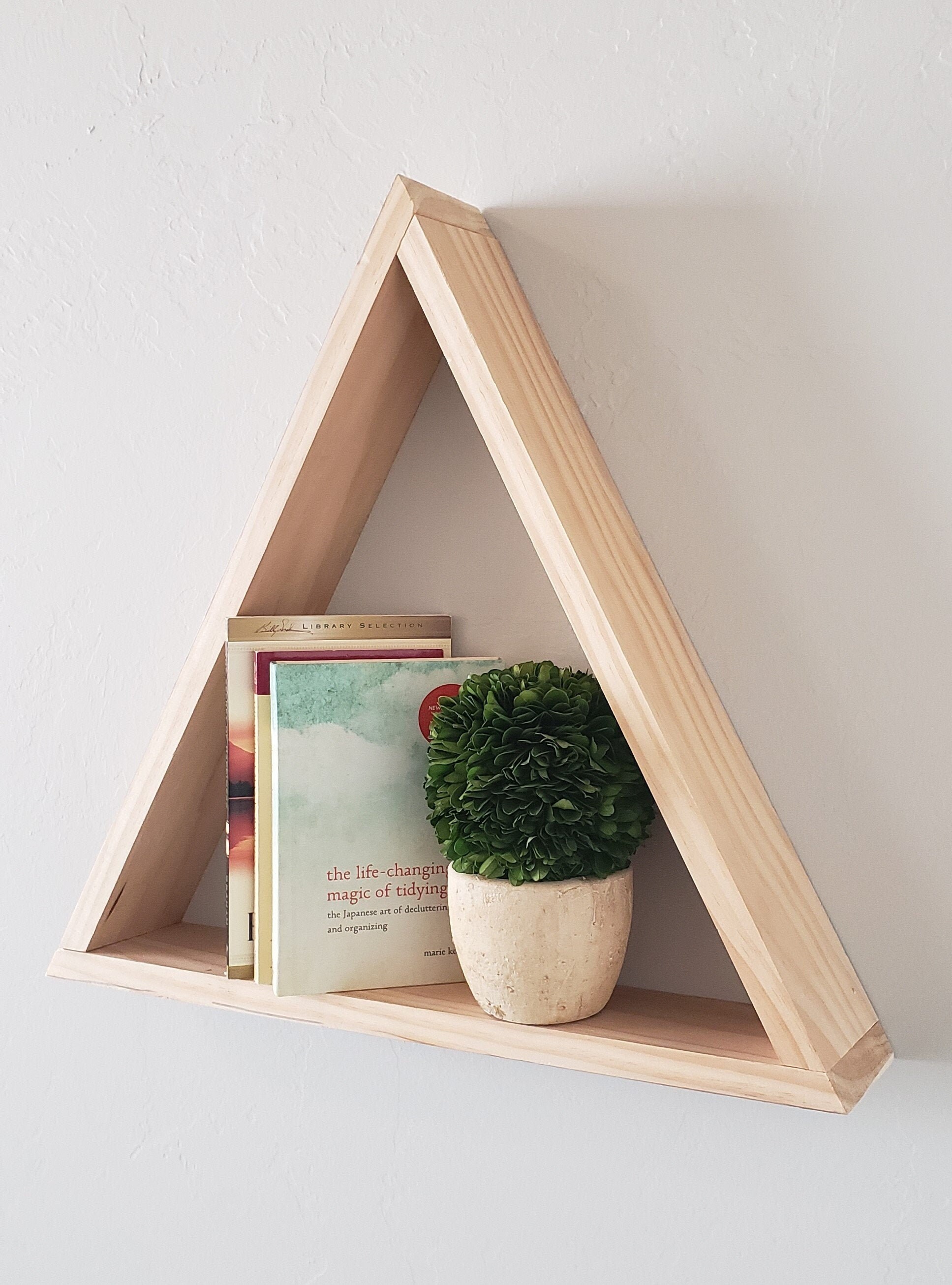 Triangle shelf shelves floating shelf | Etsy