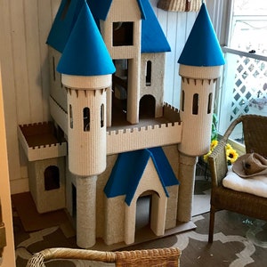 DIY Cat Castle Cardboard Play House **plans & Patterns** ”etsy’s Picks ...