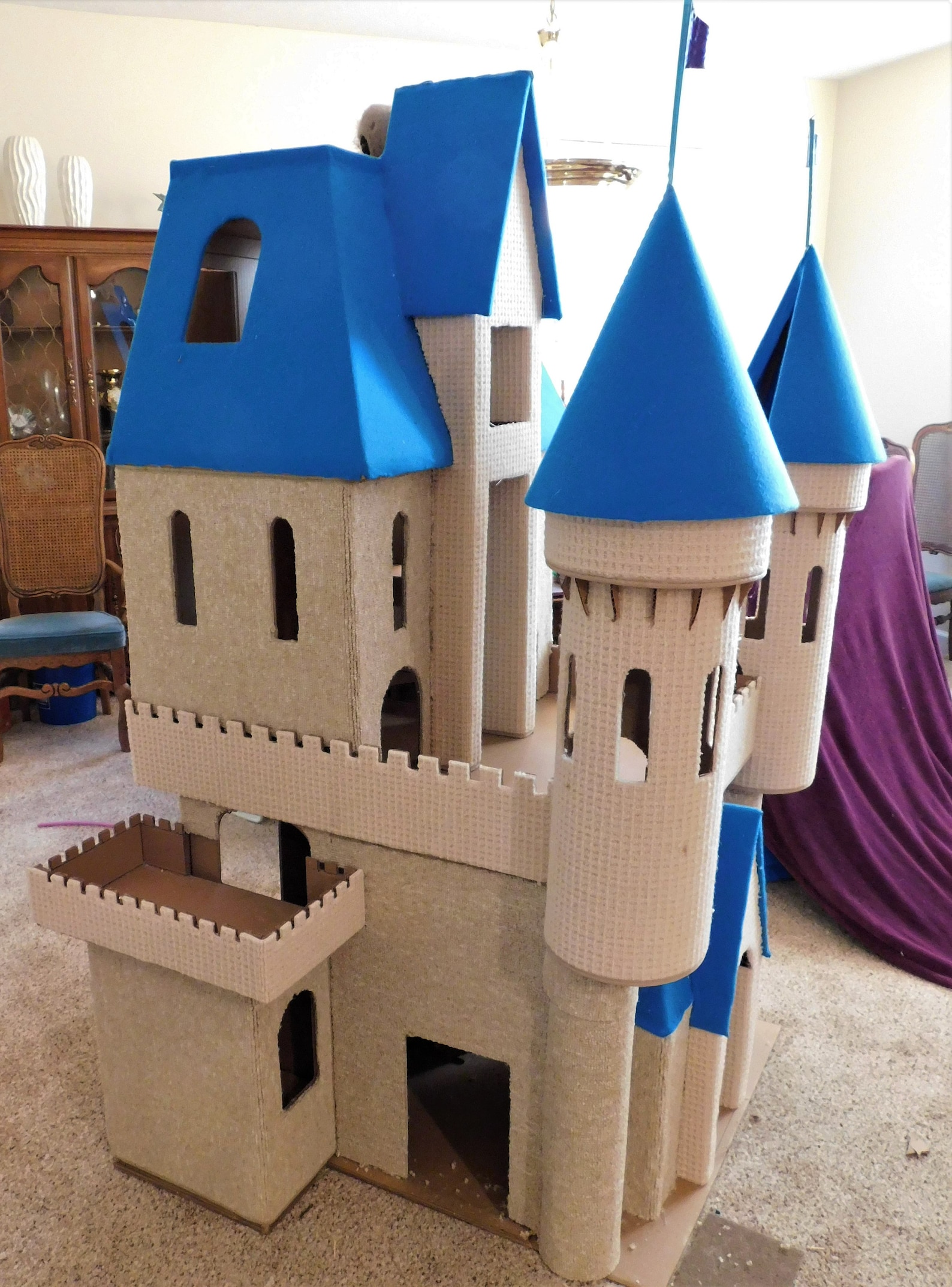 DIY Cat Castle Cardboard Play House **plans & Patterns** ”etsy’s Picks ...