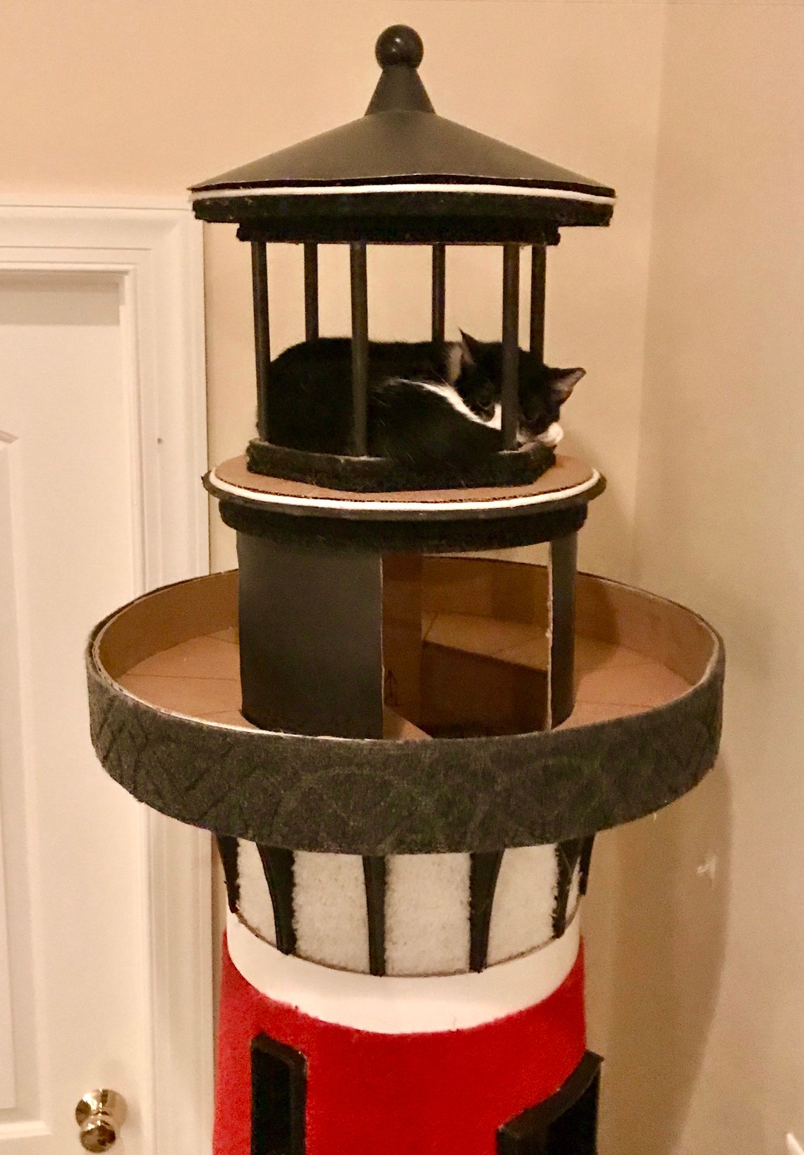 DIY Lighthouse Cat Tree Tower Playhouse plans & Patterns - Etsy