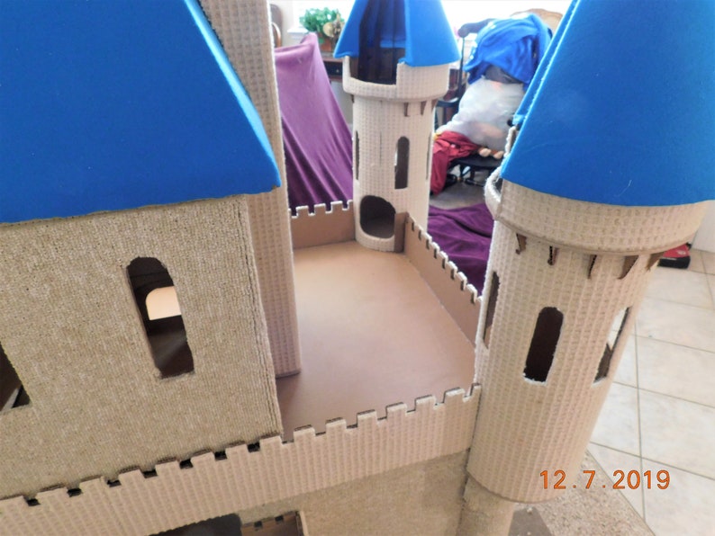 DIY Cat Castle Cardboard Play House plans & Patterns | Etsy Australia