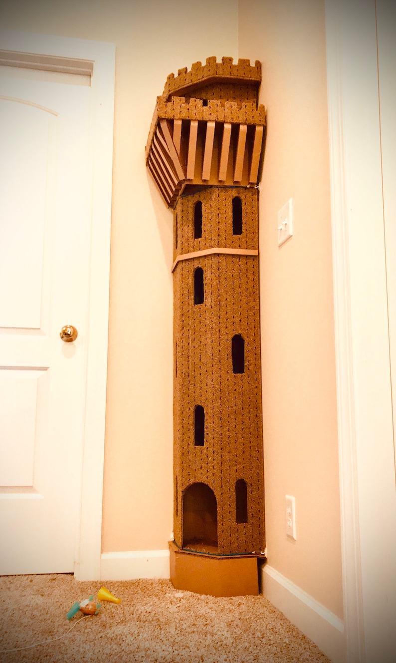 Diy Xl Cat Tower Corner Plans Etsy