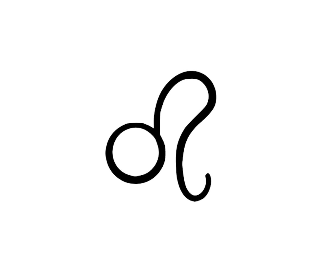 Leo Symbol Vinyl Decal - Etsy