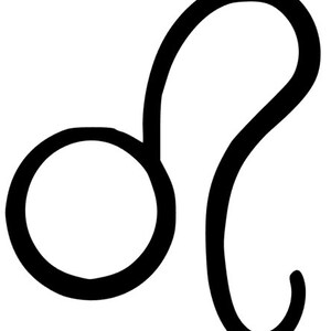 Leo symbol vinyl decal | Etsy