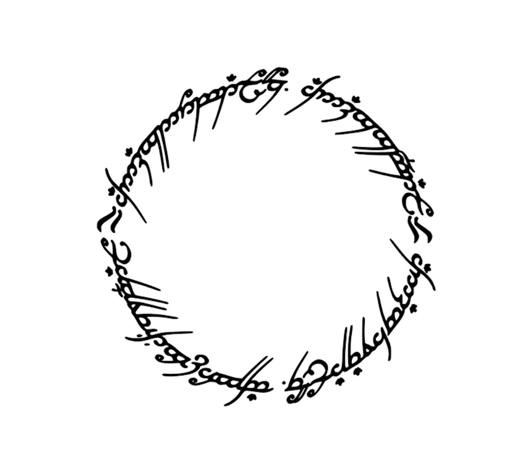 LOTR One Ring Vinyl Decal - Etsy