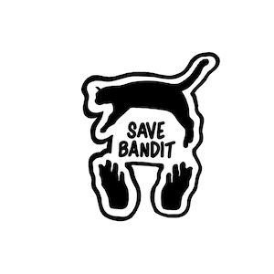 Save Bandit Vinyl Decal - Etsy