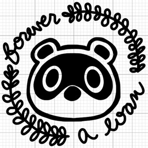 Animal Crossing Tom Nook Vinyl Decal - Etsy