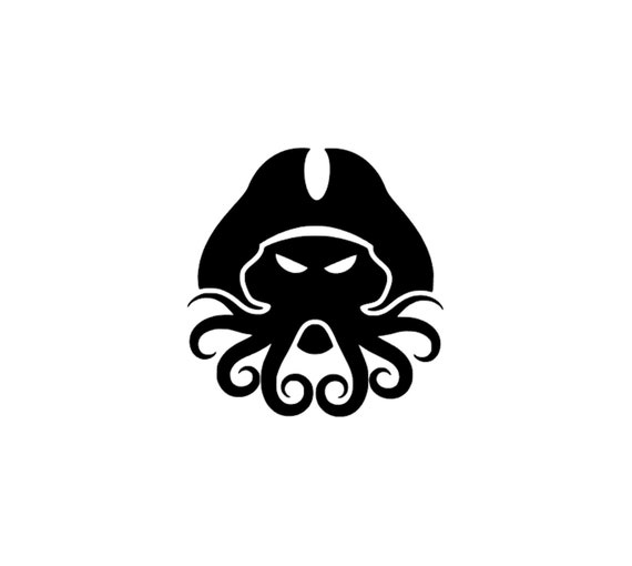 Davy Jones Pirates of the Caribbean Vinyl Decal | Etsy