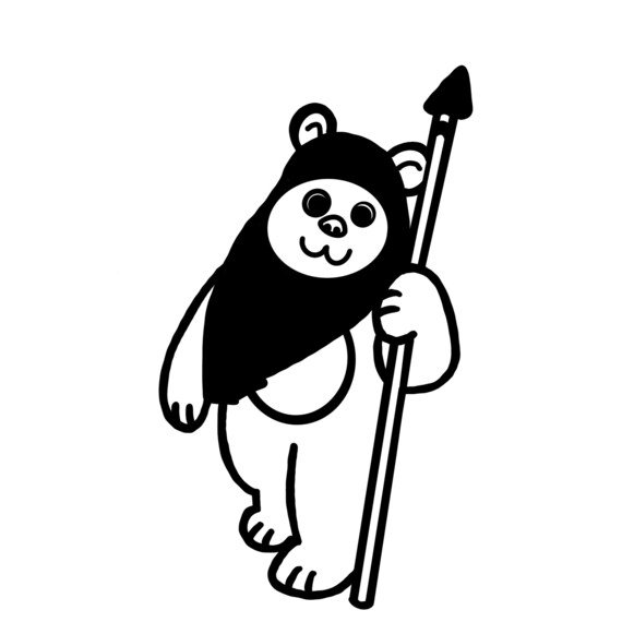 Ewok Vinyl Decal - Etsy