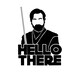 Obi Wan Kenobi Hello There Vinyl Decal - Etsy