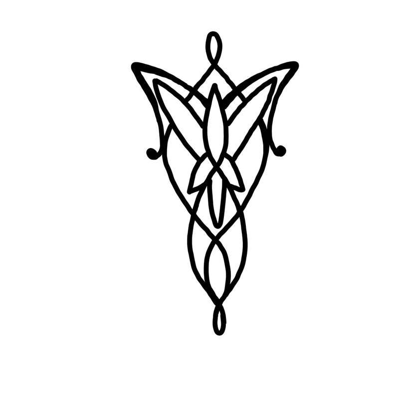 LOTR Evenstar Vinyl Decal - Etsy