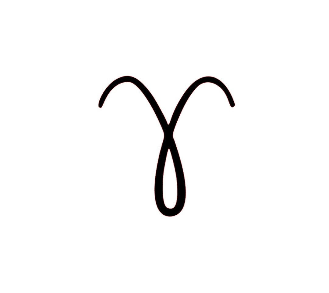 Aries Symbol Vinyl Decal - Etsy