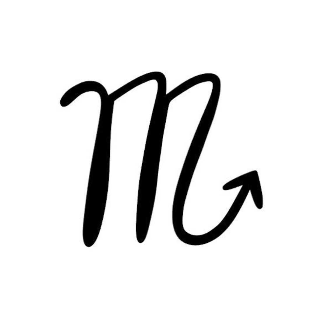 Scorpio Symbol Vinyl Decal - Etsy