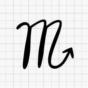 Scorpio Symbol Vinyl Decal - Etsy