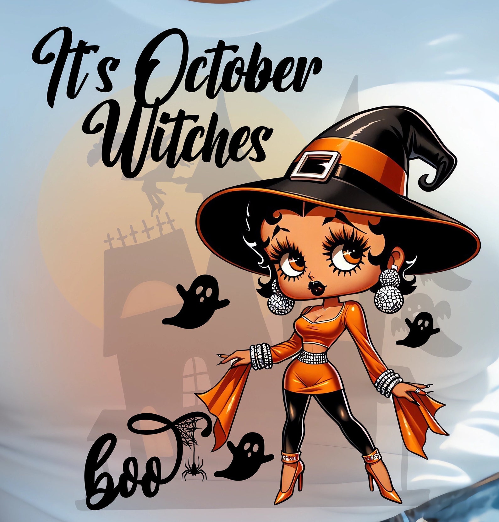 It's October Witches Png for Download Only. Halloween Adorable Png ...