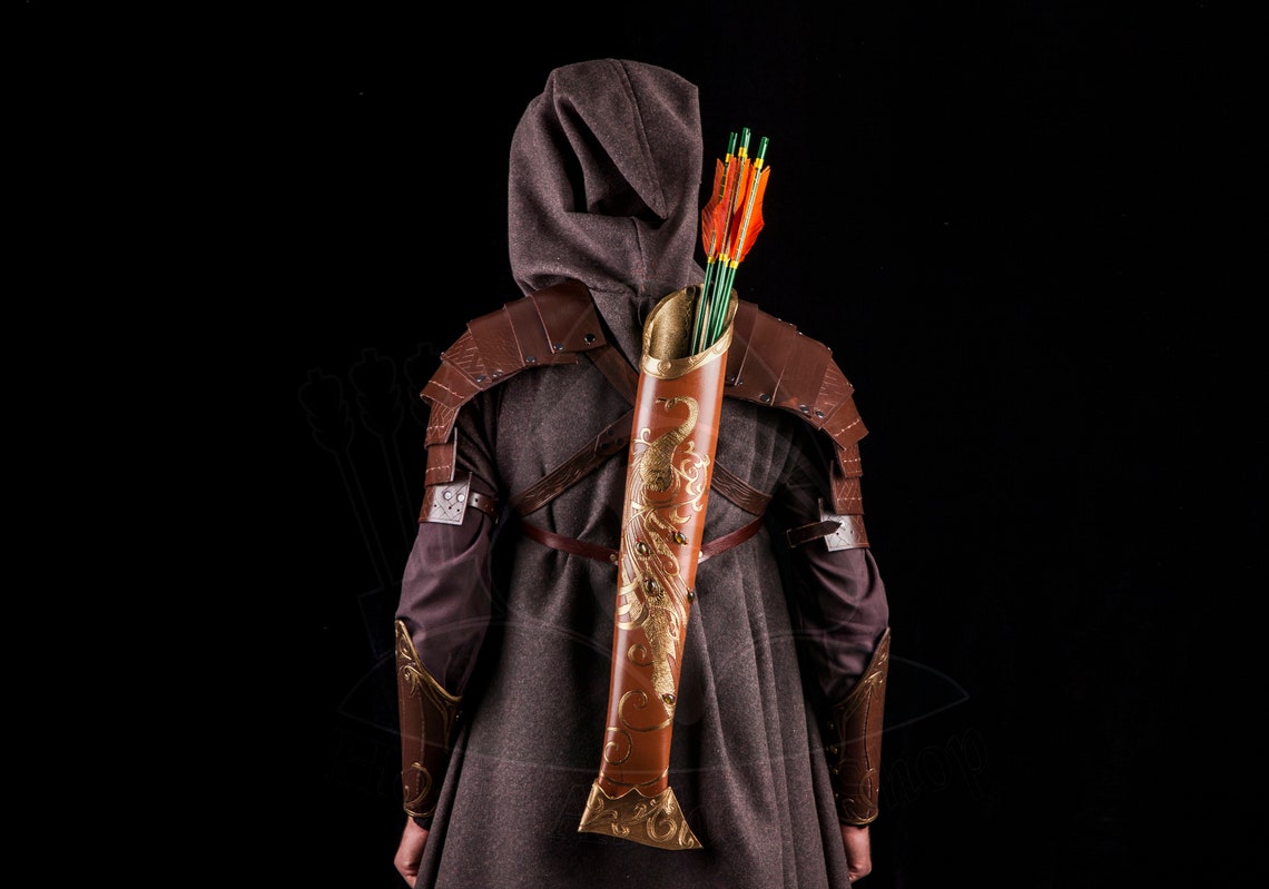 Legolas Quiver Lord of the Rings Cosplay Leather Archery Back - Etsy