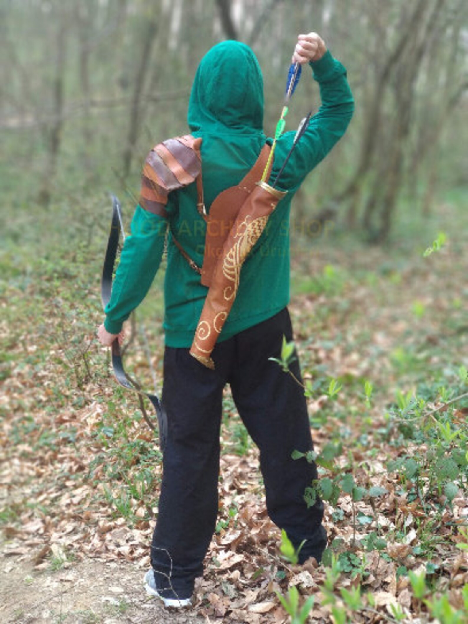 Legolas Quiver Lord of the rings cosplay leather archery back | Etsy