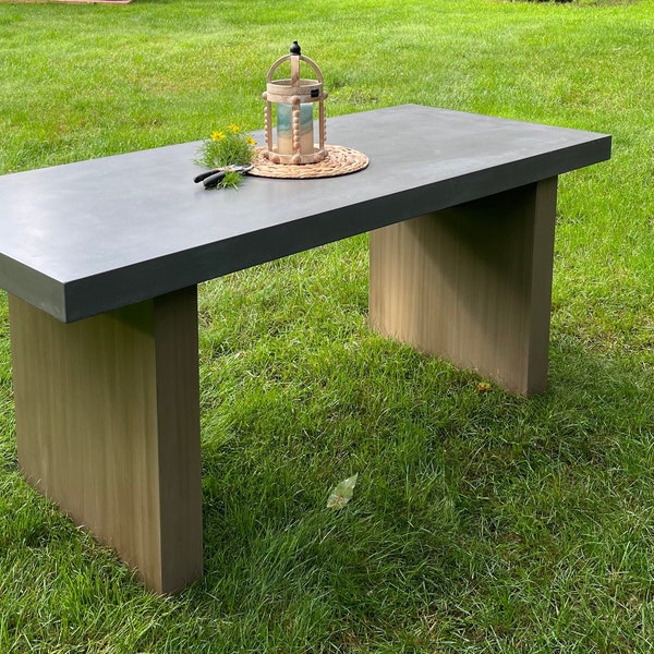 Concrete Table - Etsy