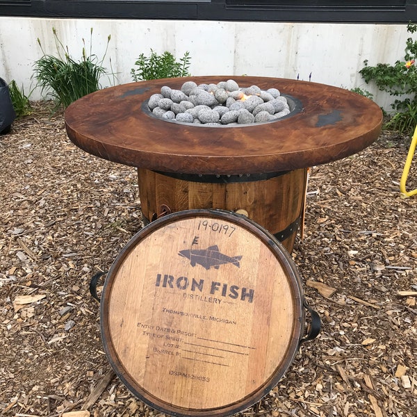 Wine Barrel Fire Pit - Etsy