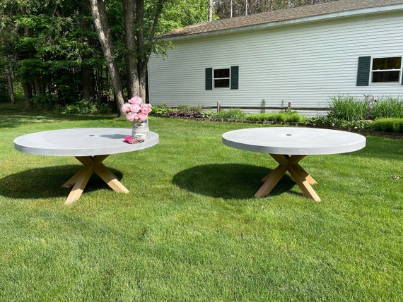 Custom Concrete Patio Tables