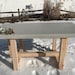 Custom Concrete Table Top | Wood Base | Patio Table | Dining Table - Etsy