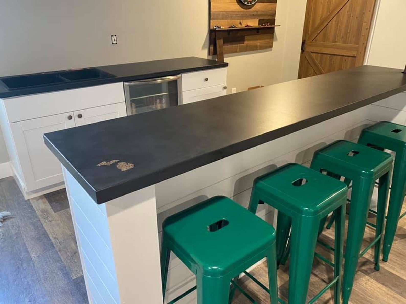 Custom Concrete Bar Top | GFRC Countertop, Inlays Available - Etsy