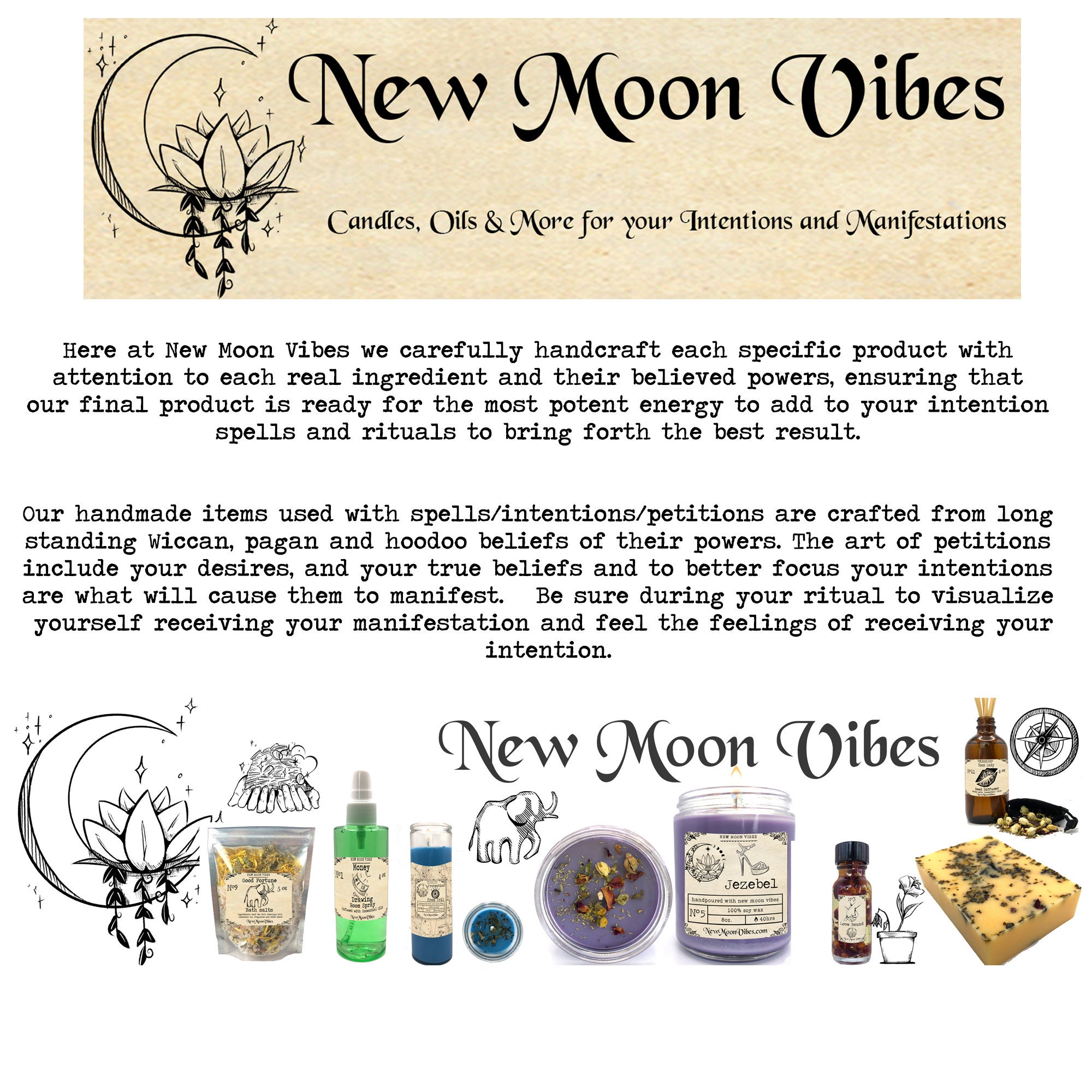 Good Fortune Luck Prosperity Drawing Oil Wiccan Pagan Intention Spell ...
