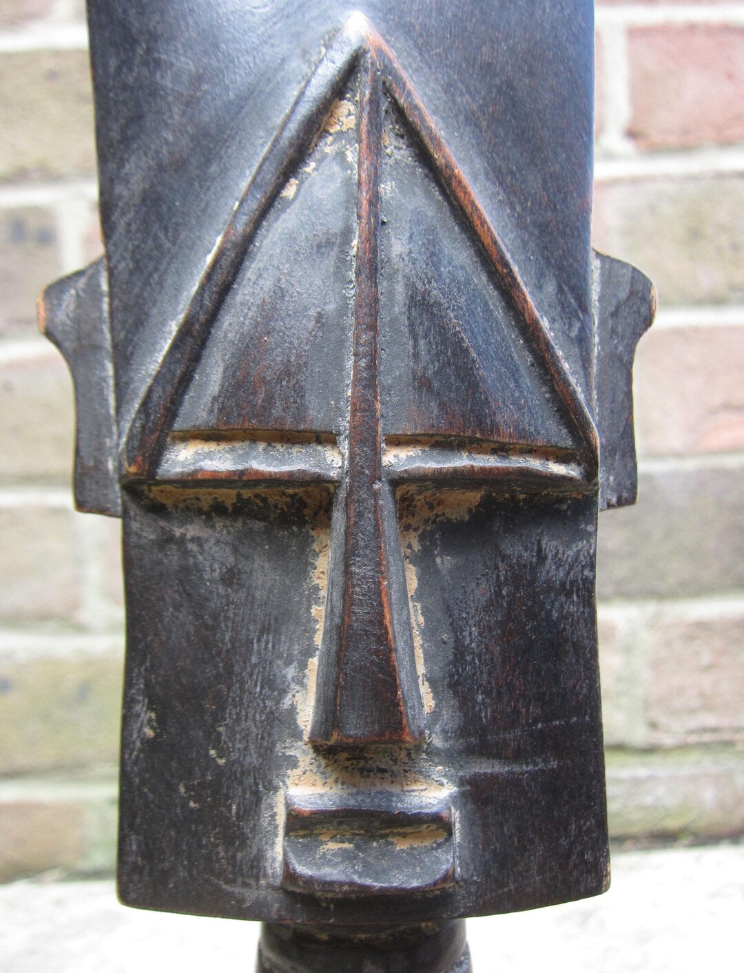 Antique African Carved Head Figure Statue / African Art / Abstract ...