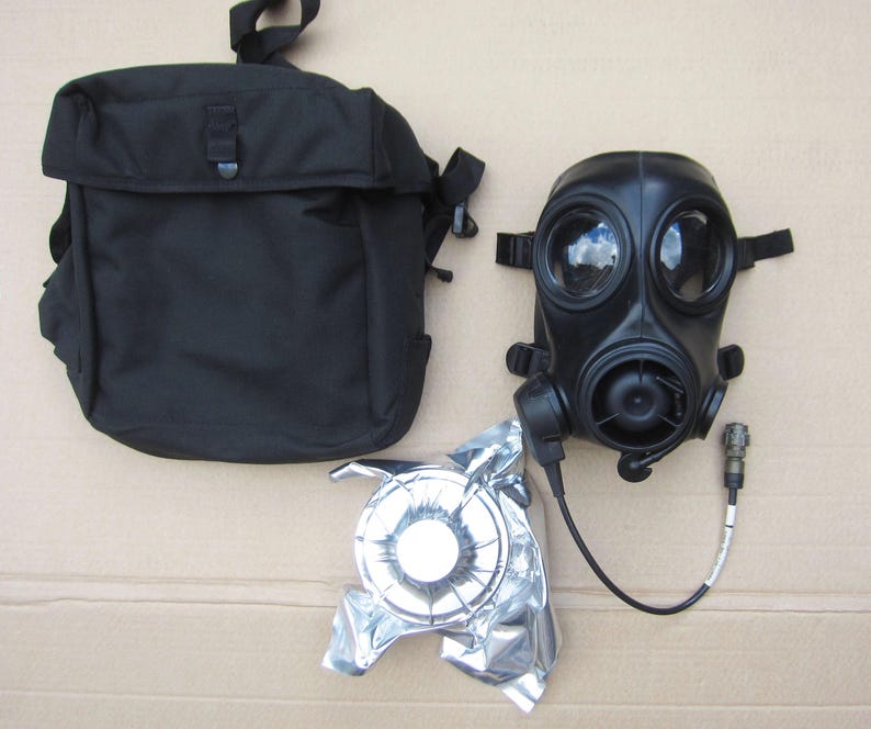 British Avon FM12 S10 Gas Mask + Full Kit / NBC / SAS / Special Forces ...