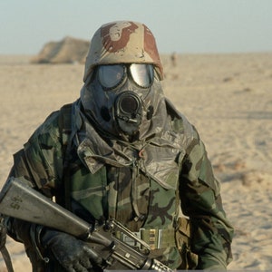 MP4 'bulldog' Gas Mask With Chemical Hood + Full Kit / Polish MP4 ...