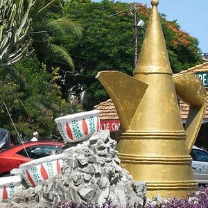 Vintage Kenyan Brass Coffee Pot Dallah Set / African Travelling Kettle ...