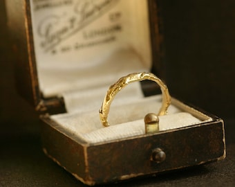Organic Gold Ring - Etsy UK