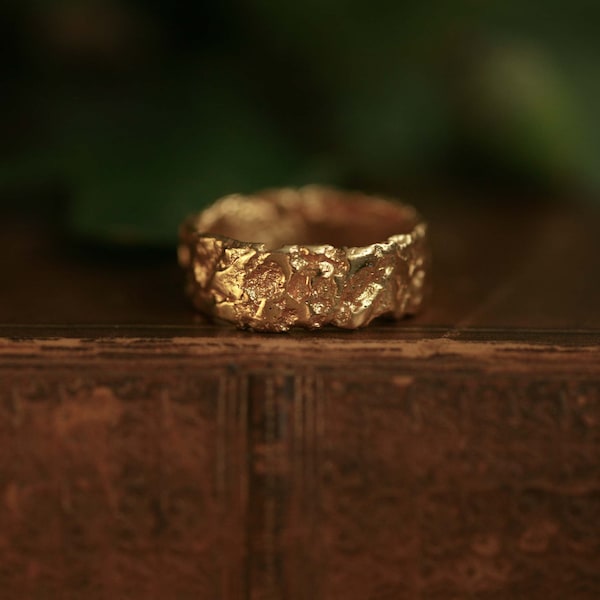 Organic Wedding Ring - Etsy