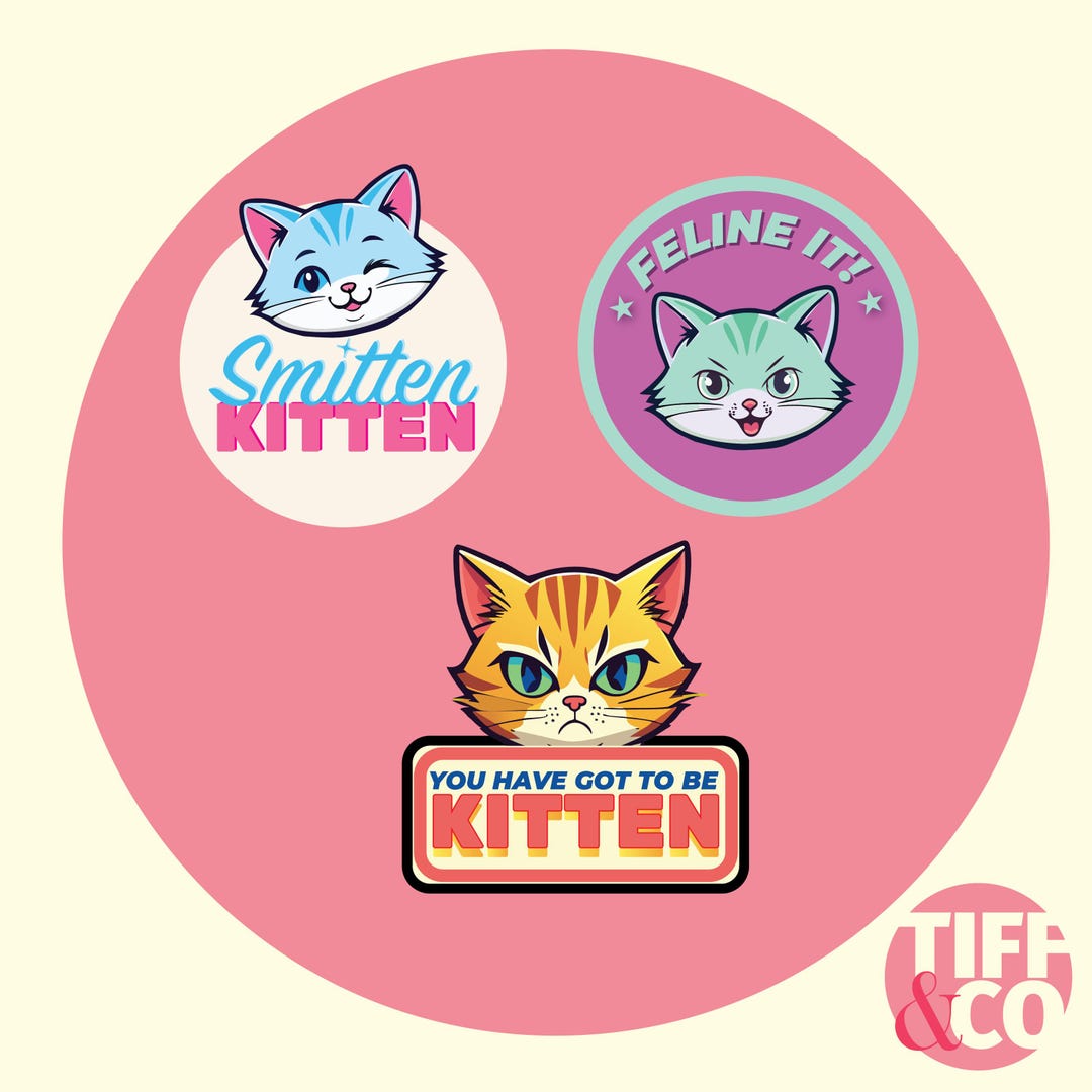 Smitten Kitten Cat SVG PNG Bundle | Funny Cat Quotes | You Gotta Be ...