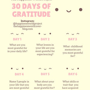 Gratitude Journal Challenge | Mental Health Digital Notebook ...