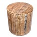 Reclaimed 18 Inch Round Distressed Side Table Accent Table End Table - Etsy