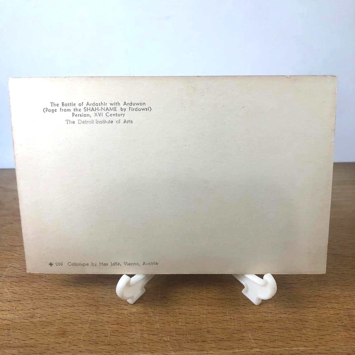 Vintage Postcard Battle of Ardashir With Arduwan 15th Persian Max Jaffe ...