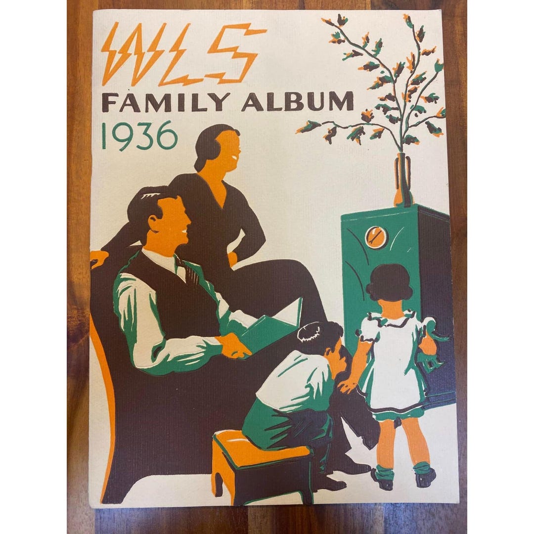 1936 WLS Family Album Radio History Chicago Illinois Prairie Farmer ...